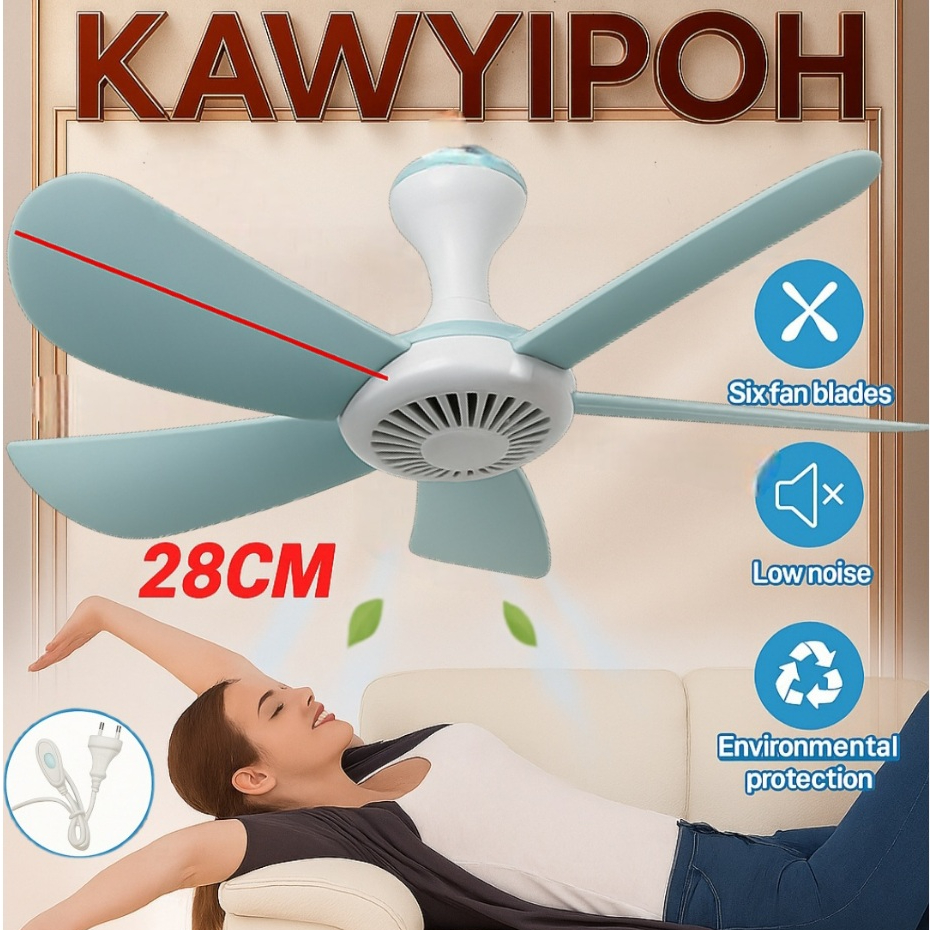 [28CM saiz besar] angin besar Large Wind 25W 5 BLADE Portable Strong ...