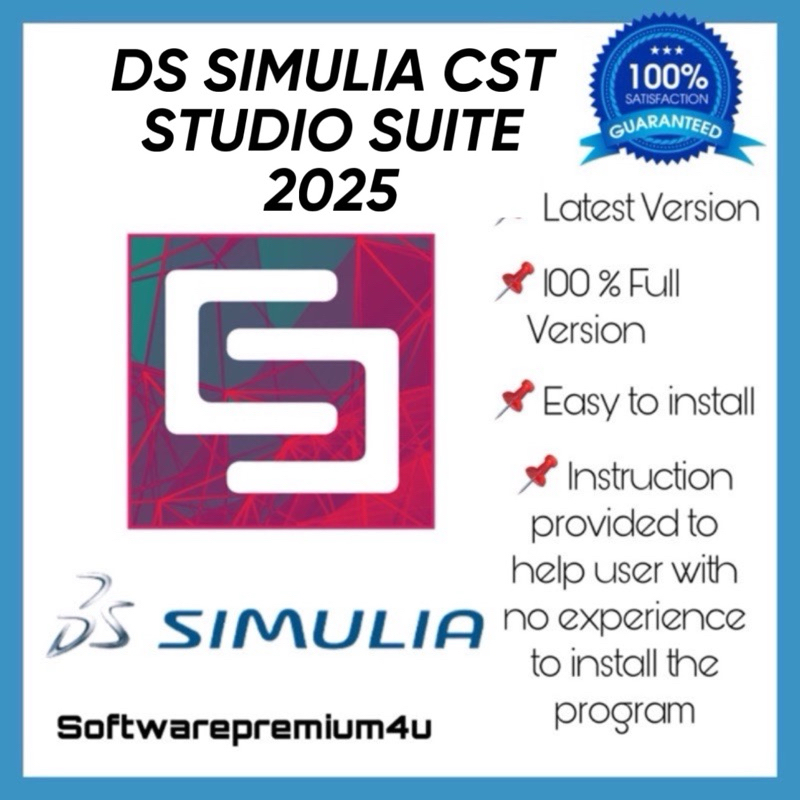 🔥【Latest】🔥 DS SIMULIA CST Studio Suite 2025.01 SP1 | 2024.01 SP1 | 2023 ...
