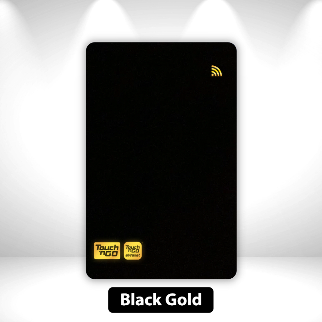 [Bukan Kad*] Black Gold - Sticker Touch n Go T*G Sticker Card NEW LUXE ...