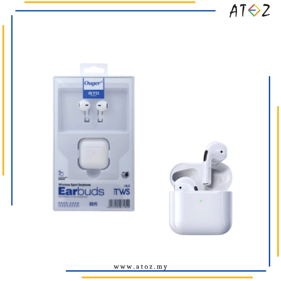 ATOZ Shop BLUETOOTH EARPHONE OG G70 4ND TRUE WIRELESS EARBUDS | Shopee ...