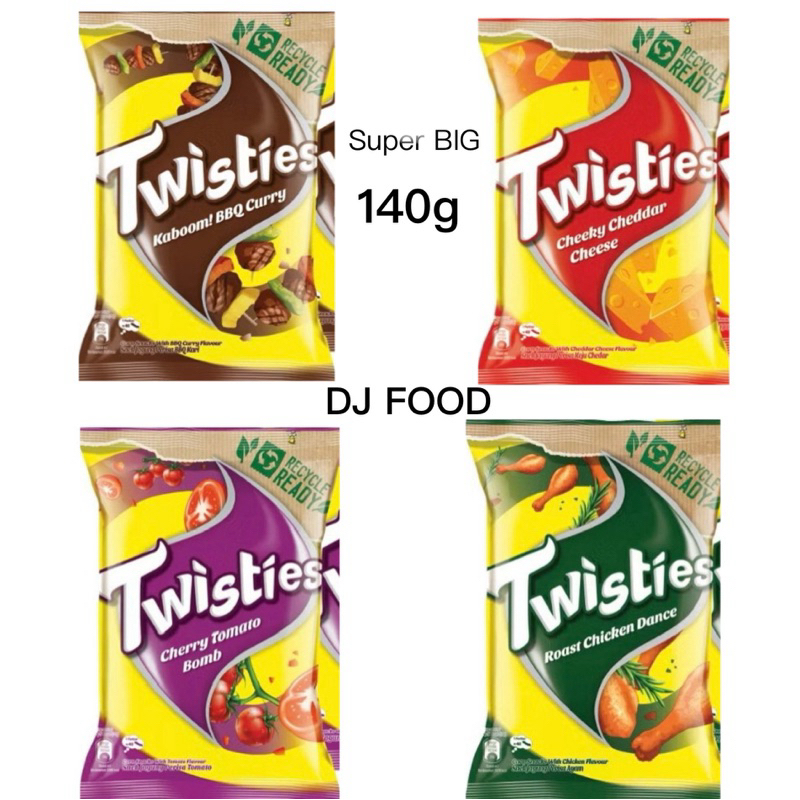 Twisties SUPER BIG Cheese / BBQ / Tomato / Chicken (140g) | Shopee Malaysia