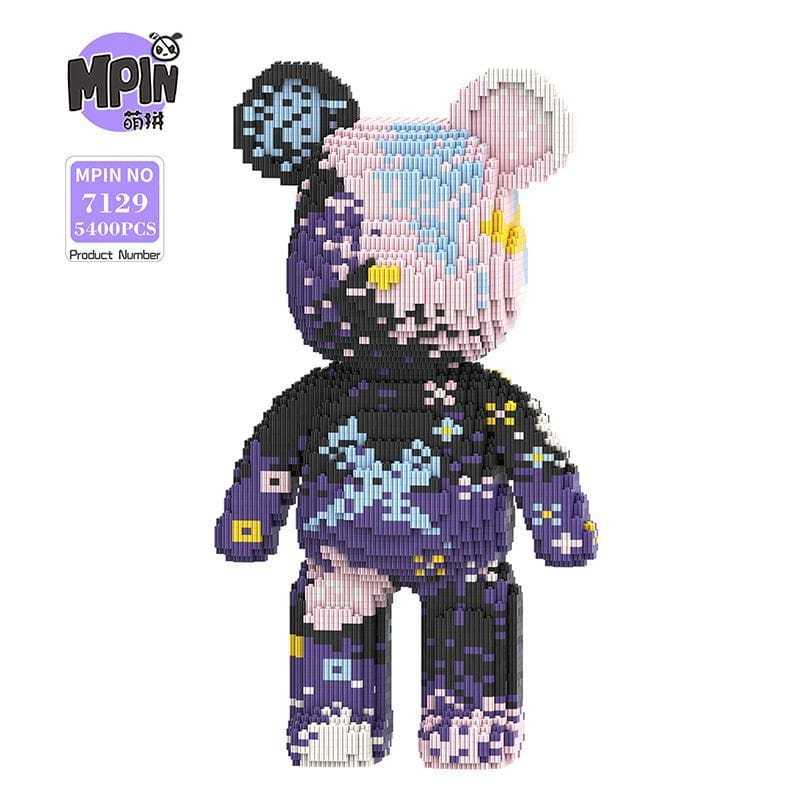 Mpin萌拼正品网红暴力熊串联积木乐高玩具送礼益智DIY 46cm BearBricks Toys connection blocks ...