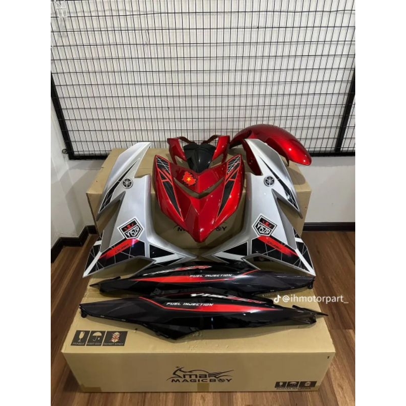 y15 V1 V2 MERAH TITAN COVER SET TAMPAL SIAP STICKER | Shopee Malaysia