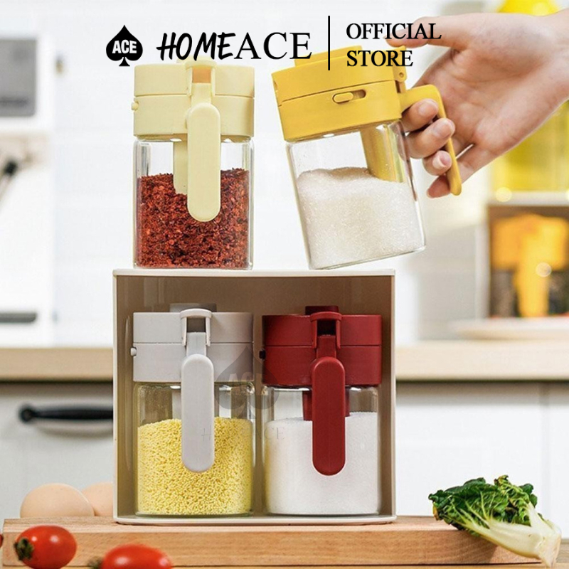 HOMEACE 300ML Pelbagai fungsi 2 dalam 1 Balang Perencah Shaker Kotak ...