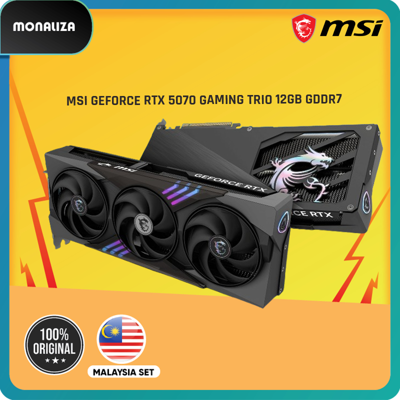 MSI Graphic Card Geforce RTX 5070 Gaming Trio 12GB GDDR7 | Shopee Malaysia