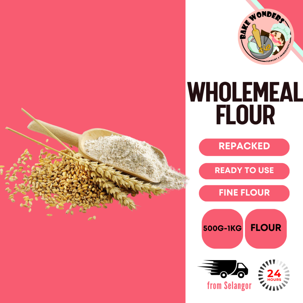 Premium Fine / Superfine Wholemeal Flour / Imported (500G/1KG) | Shopee ...