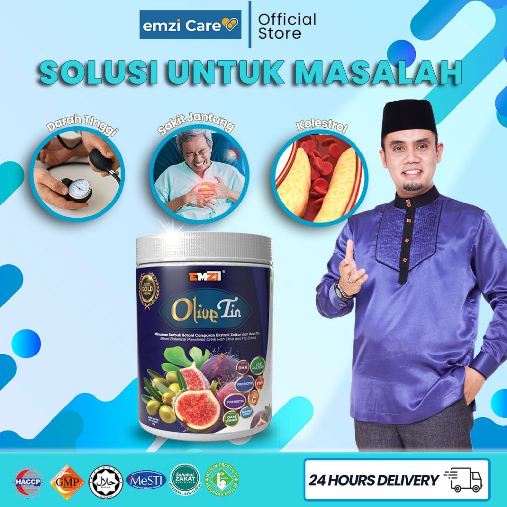 EMZI Olive Tin Original HQ Jus Buah Tin & Zaitun Kawal Kolesterol Darah ...