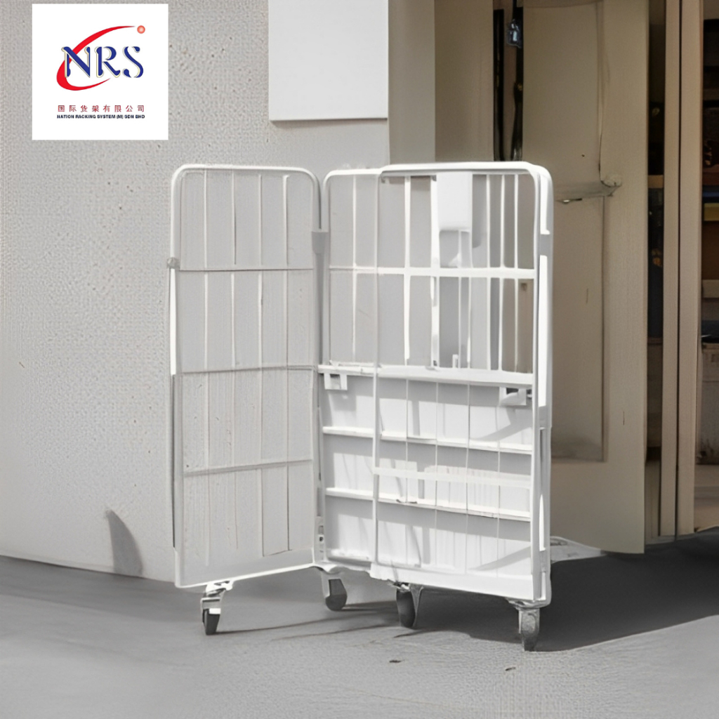🤩NEW ARRIVAL🤩 HEAVY DUTY WORK TAINER SHELVES TROLLEY LOGISTIC WAREHOUSE ...
