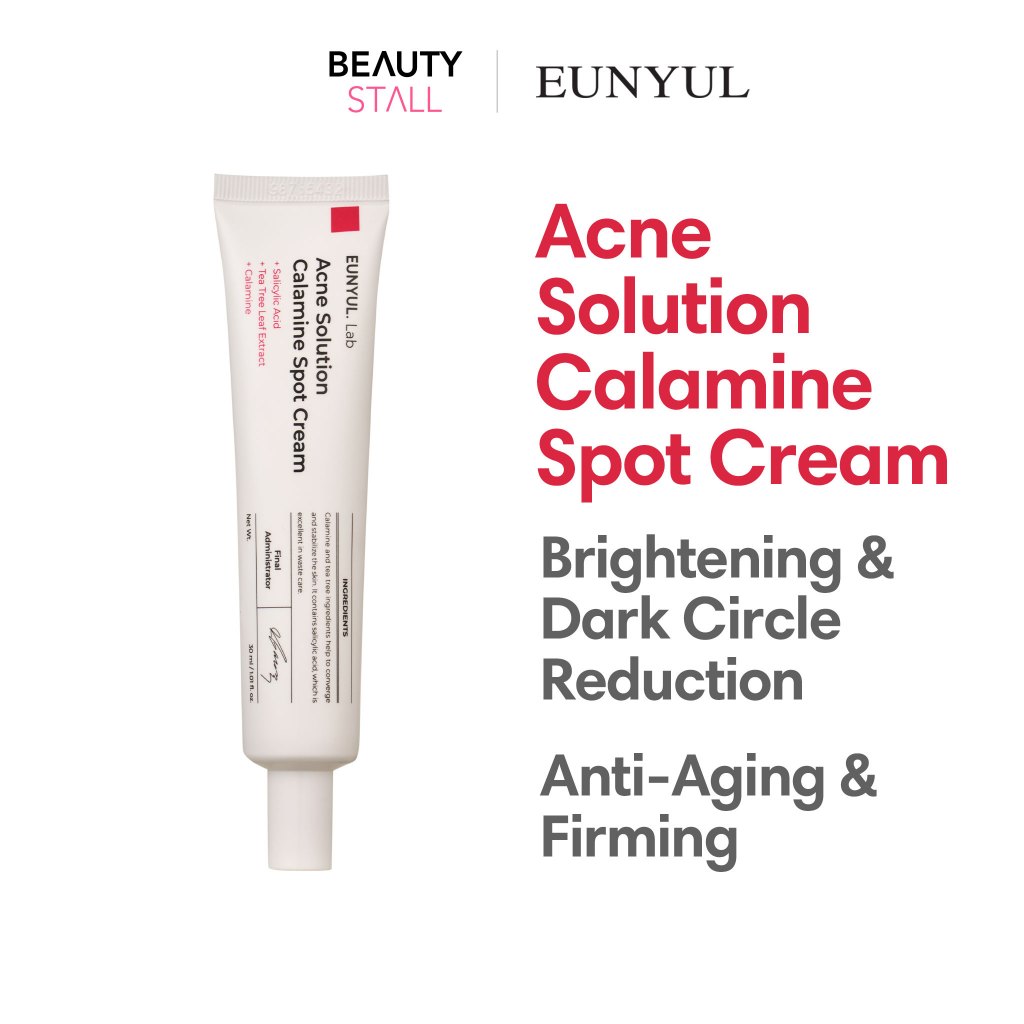 EUNYUL. Lab Acne Solution Calamine Spot Cream 30ml | Korea Pimple ...