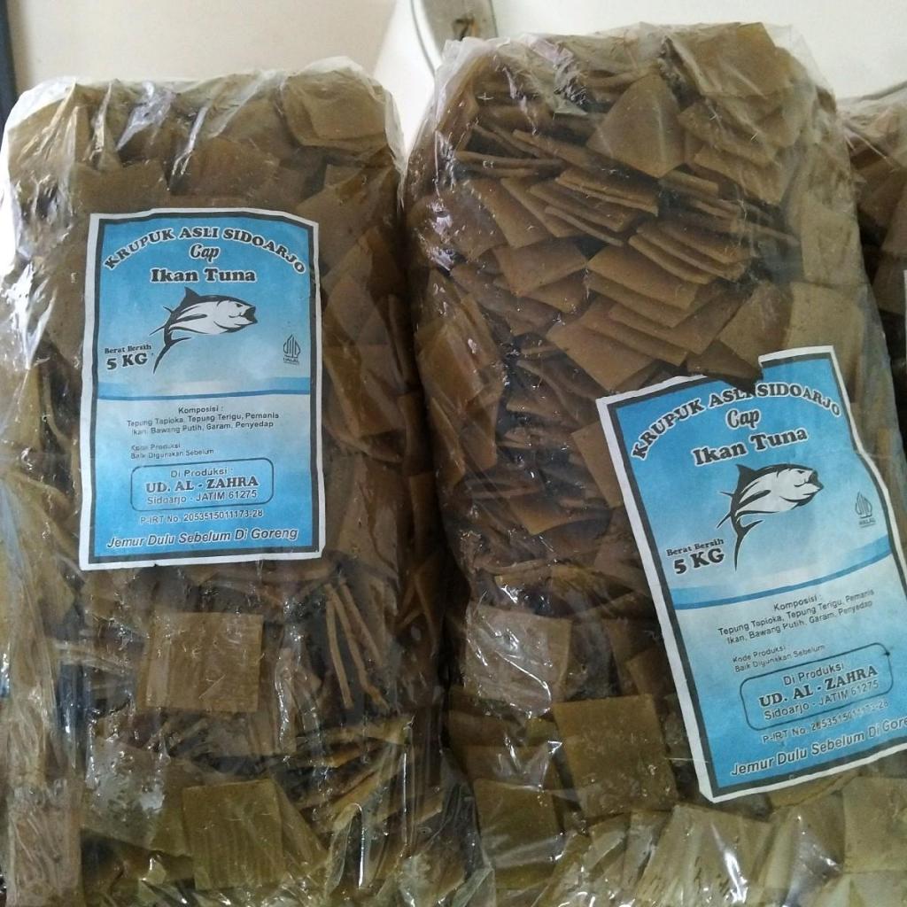 Krupuk Puli Tebal Cap Ikan Tuna 5kg / Keropok Indonesia / Kerupuk ...