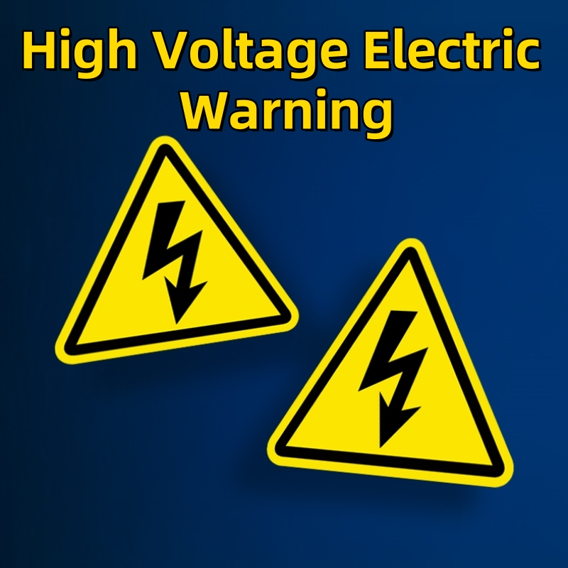 PVC Warning Sticker Danger High Voltage Electric Warning Safety Label ...