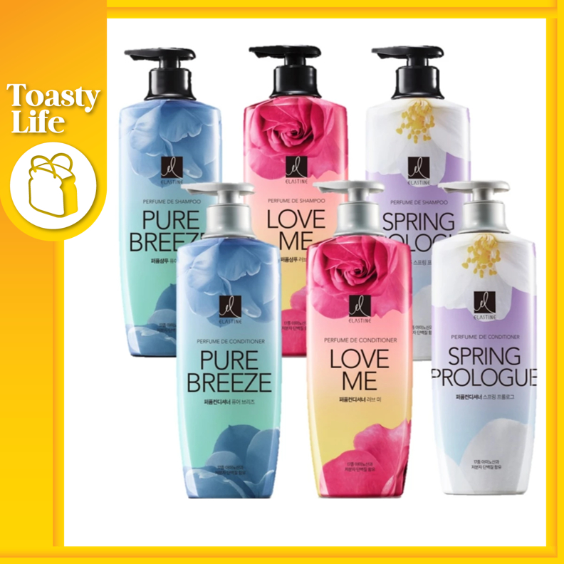 [ ELASTINE ] Pure Breeze, Love Me, Spring Rologue Shampoo & Conditioner ...