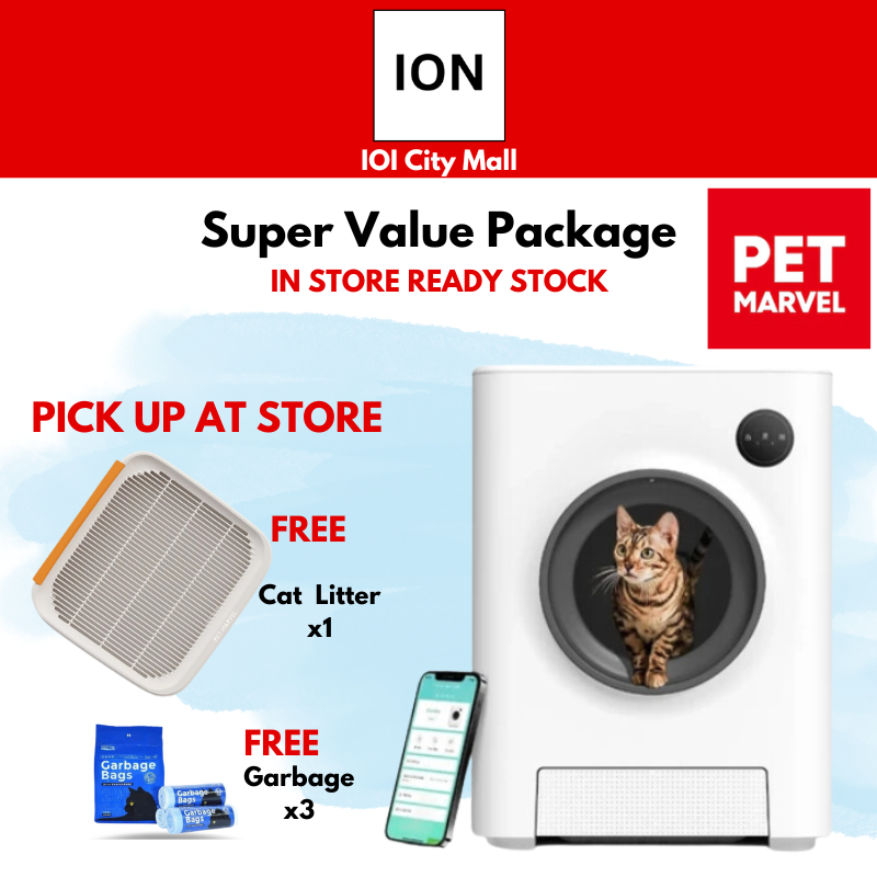 Pet Marvel Magic Cube Automatic Cat Litter Box Bekas Tandas Kucing ...