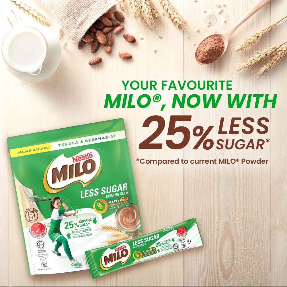 [HEALTHIER] Nestle MILO ACTIV-GO Less Sugar (27g x 10s) | Shopee Malaysia