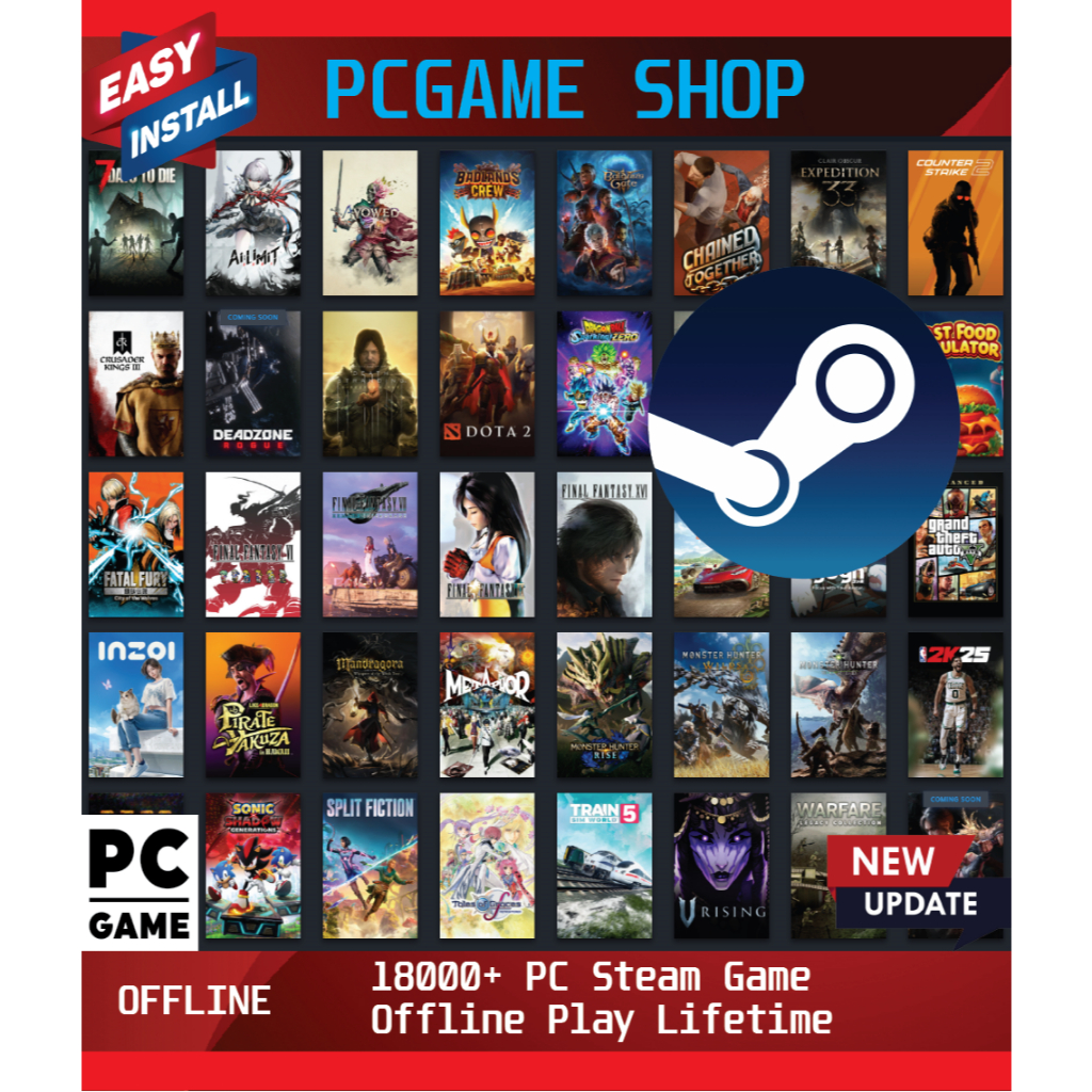 【Update 2025】18000+ Pc Steam Game Offline Play Lifetime Premium | PC ...