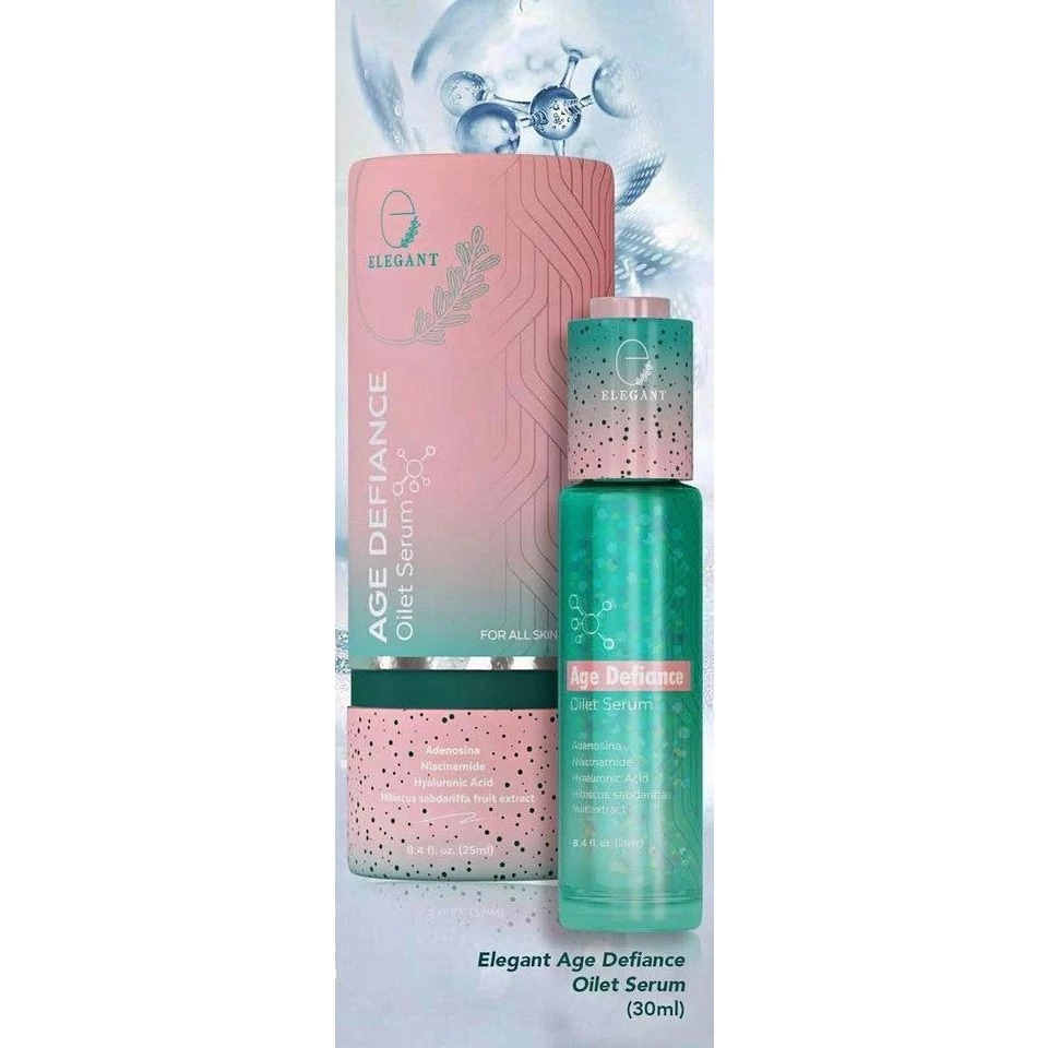 ELEGANT OILET SERUM AGE DEFIANCE FOR ALL SKIN TYPES 30ml / ( EXP : 12. ...