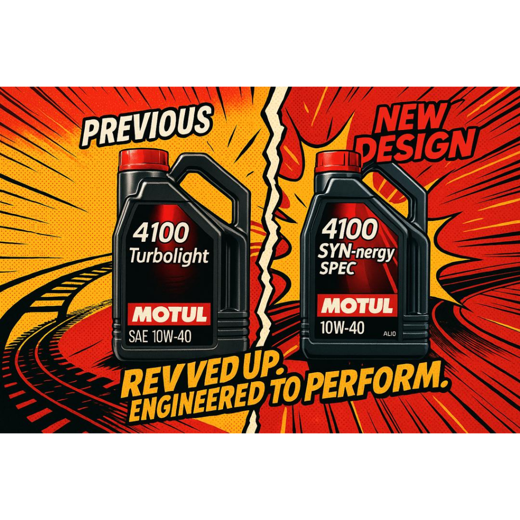 [ORIGINAL] MOTUL 4100 Turbolight 10W40 4L Semi Synthetic Engine Oil ...