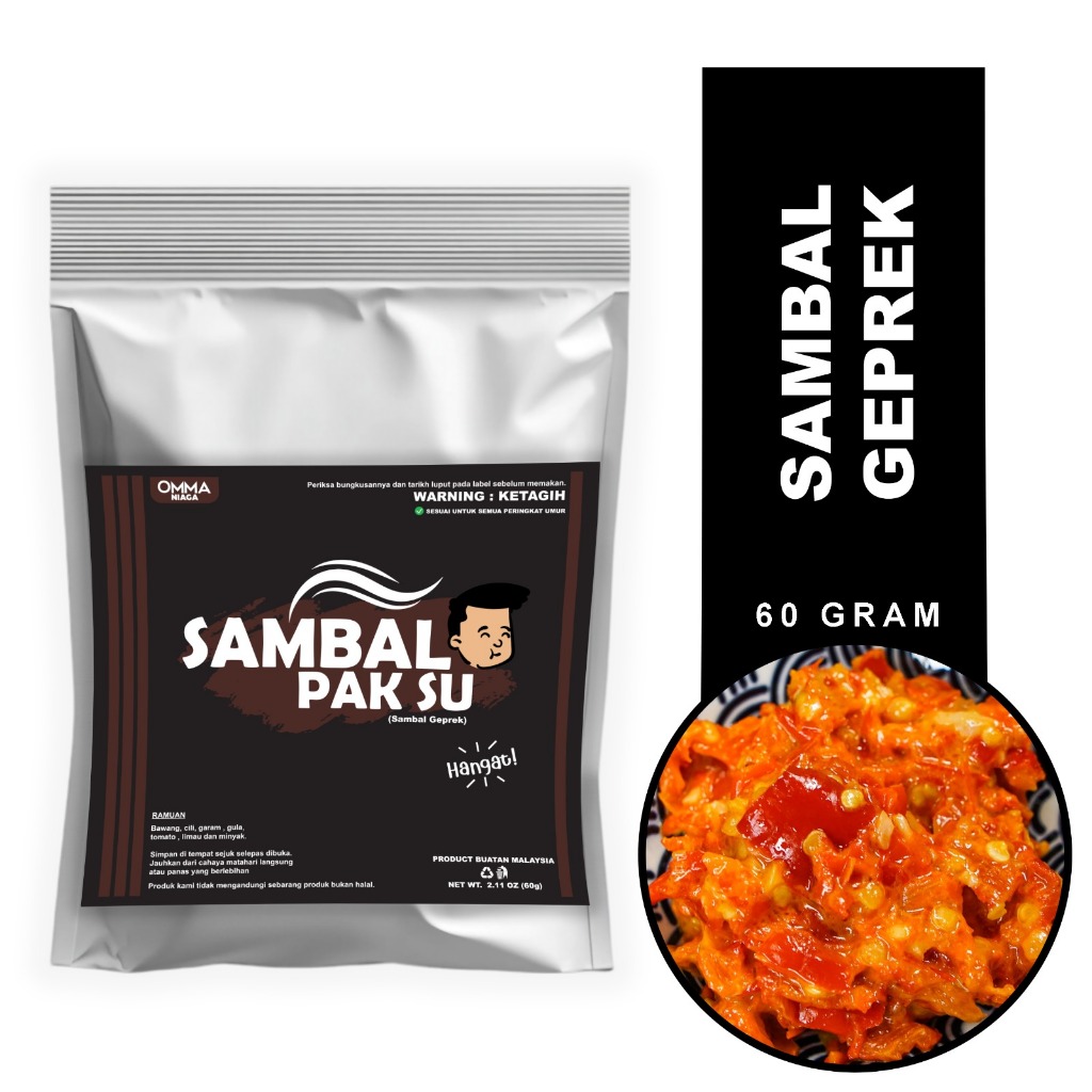 Sambal Geprek Pak Su ( 60 Gram ) | Shopee Malaysia