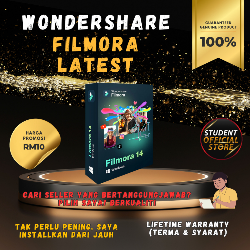 #FORSTUDENT FILMORA 14 PRO LATEST VERSION LIFETIME WARRANTY WINDOWS ...