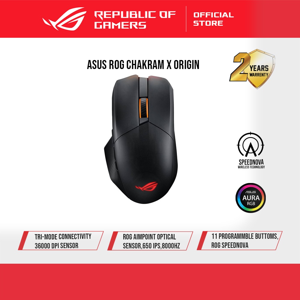 ROG P708 Chakram X Origin wireless RGB gaming mouse with next-gen ...