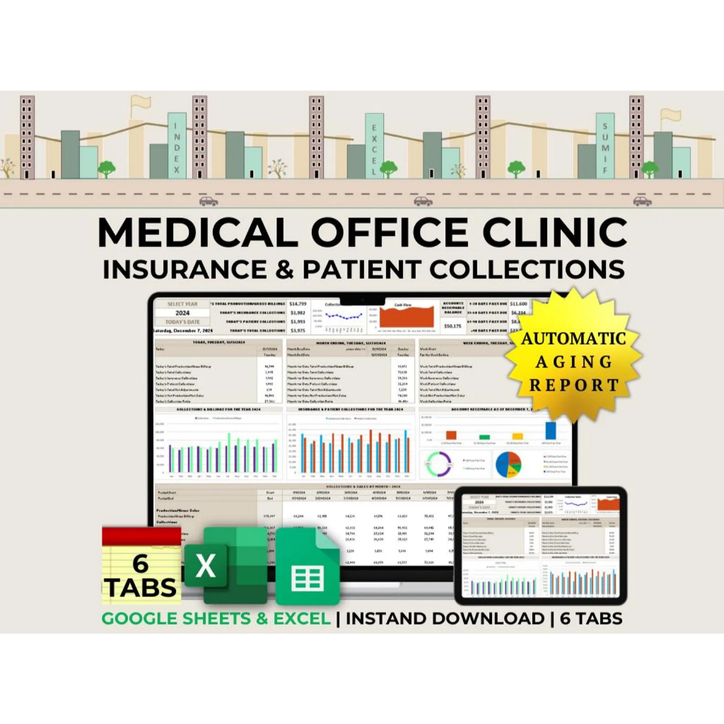 Medical Office Template Medical Office Clinic Excel Doctor Office ...