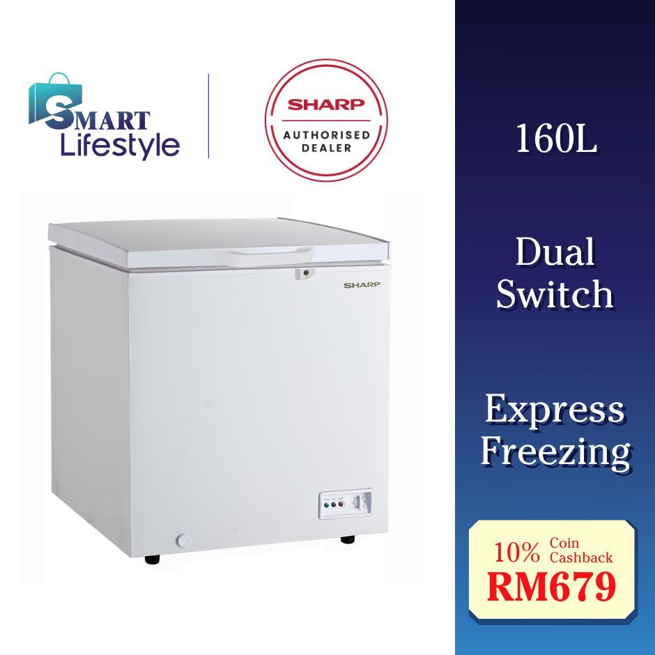 Sharp Dual Function Chest Freezer (160L) SJC168 / Hitachi (145L) Chest ...
