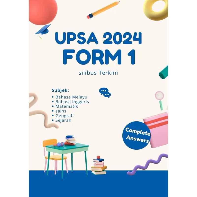 Upsa 2024/2025 Tingkatan 1 | Shopee Malaysia