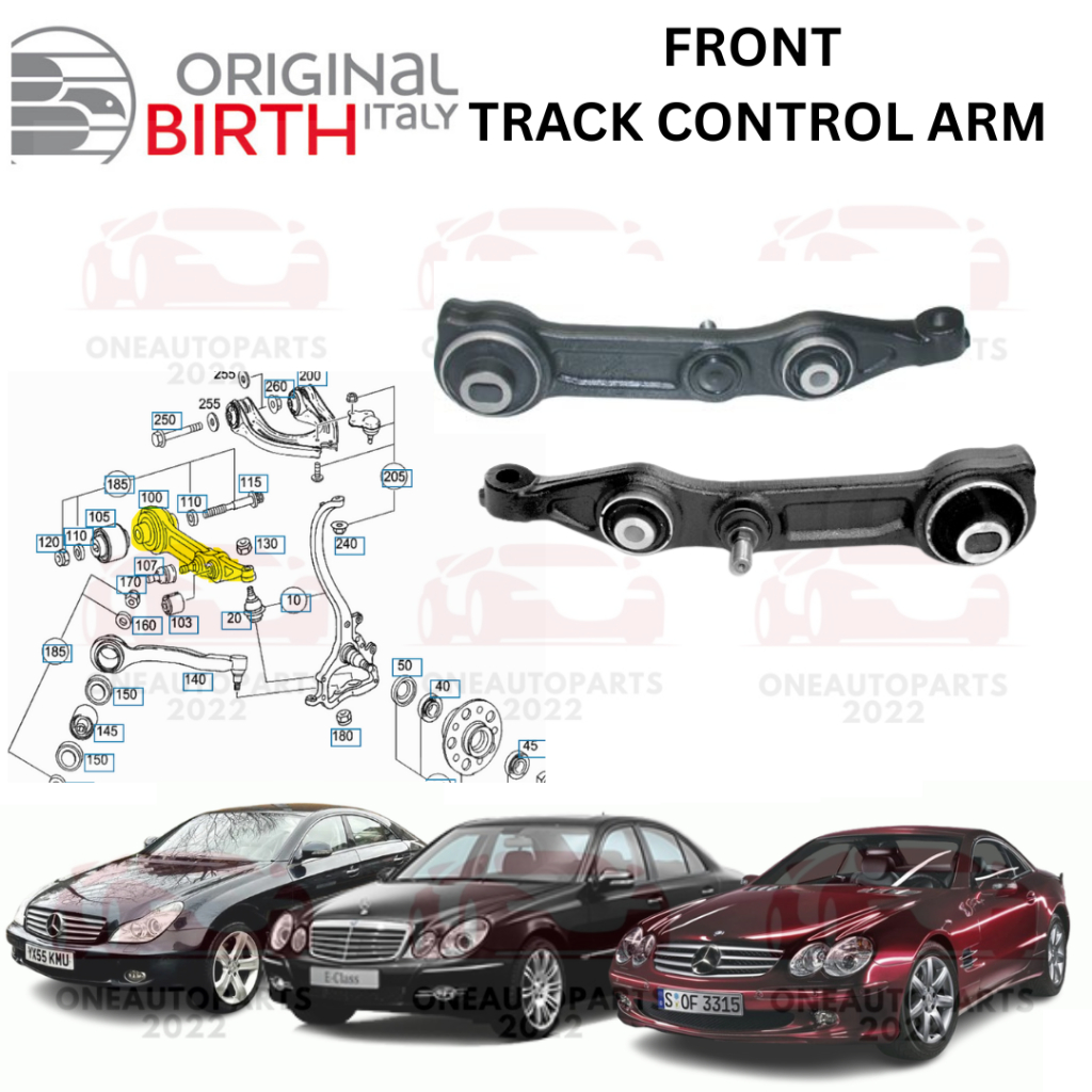 ORIGINAL BIRTH ITALY TRACK CONTROL ARM SPRING STRUT MERCEDES BENZ W211 ...