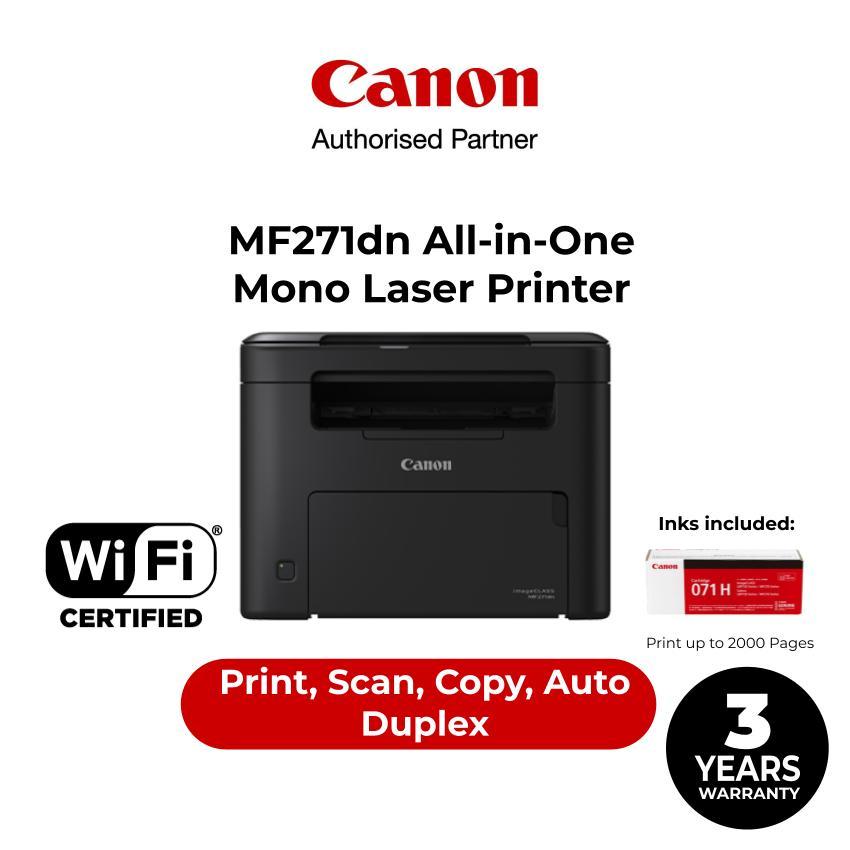 Canon imageCLASS MF271DN All-in-One Monochrome Laser Printer (Print ...