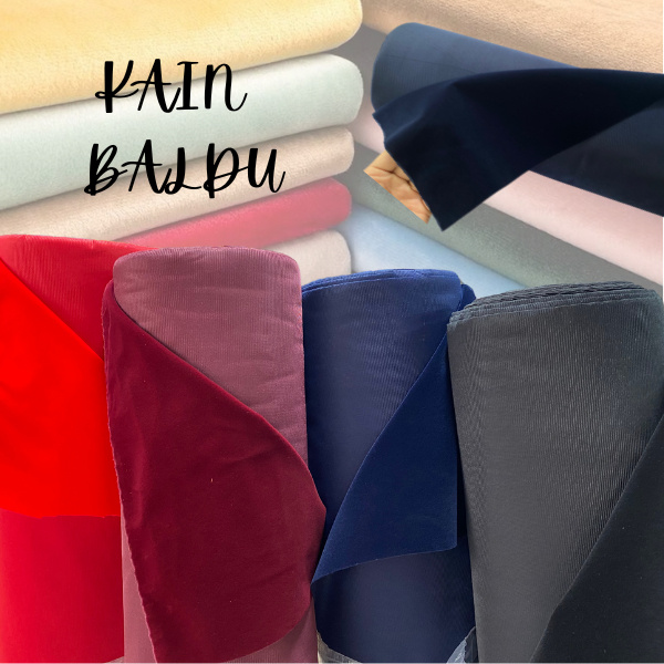 Kain Baldu/Kain Baldu Velvet Fabric 54" Width(Tricot Velvet)54"/Kain ...