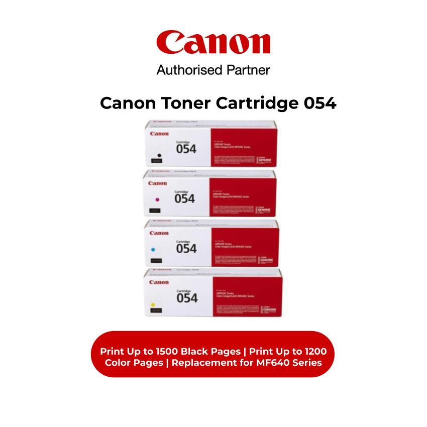 Cartridge Canon 054 Toner Cartridge (Hitam / Cyan / Magenta / Yellow ...