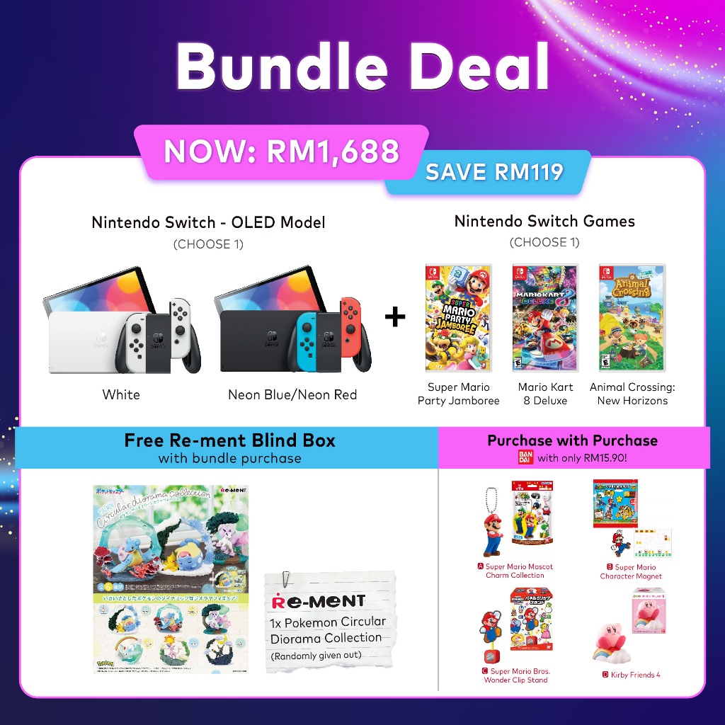 [Nintendo Official Store] Nintendo Brand Box (Worth Up to RM1,688 ...