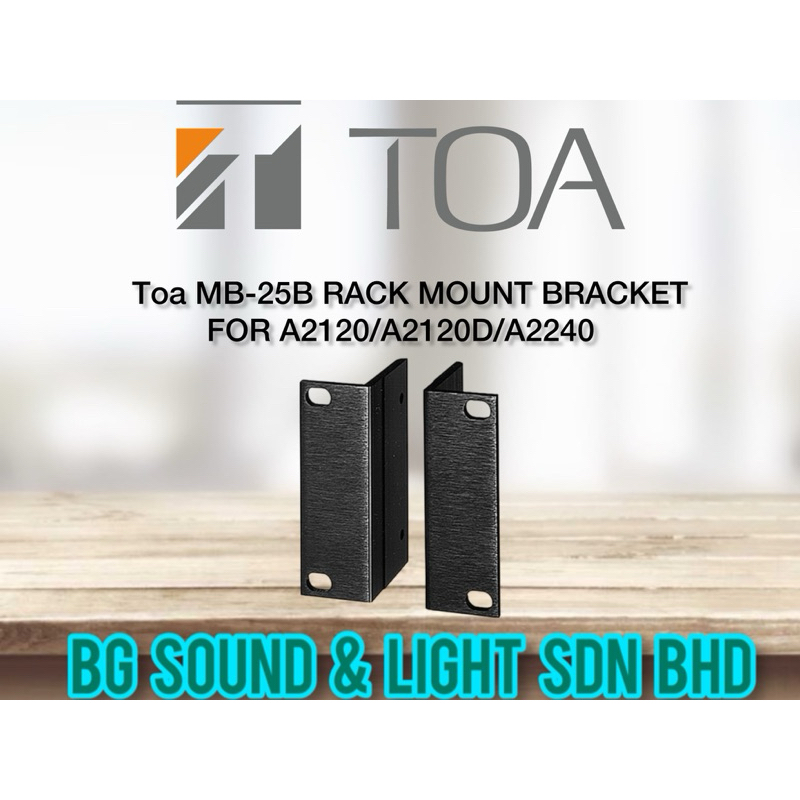 Toa MB-25B RACK MOUNT BRACKET FOR A2120/A2120D/A2240 ( MB25B ) | Shopee ...
