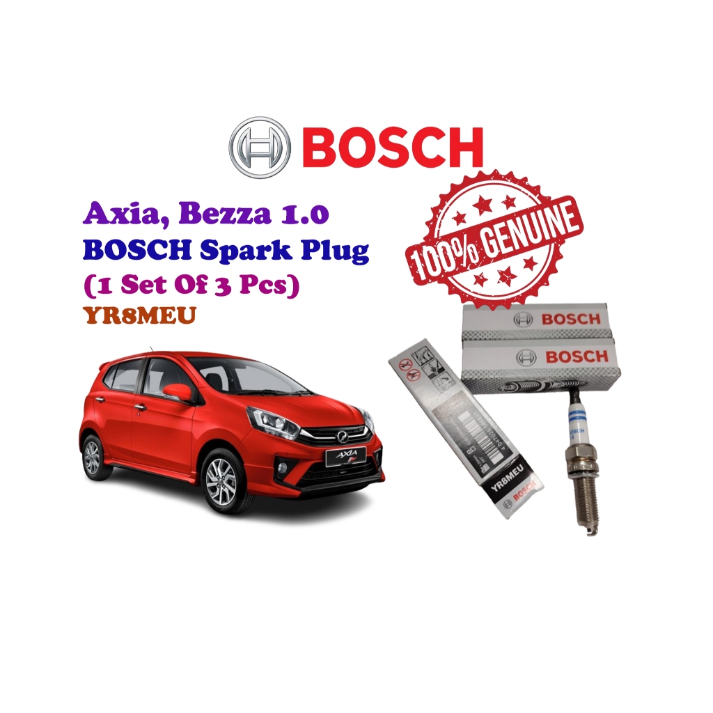Axia, Bezza 1.0 BOSCH PLUG (3 pcs inside) YR8MEU | Shopee Malaysia