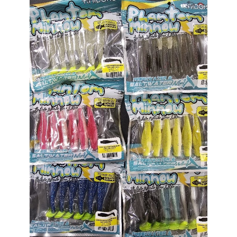KAIDOKU PHANTOM MINNOW 8CM 3 INCI SOFT PLASTIC (BAU IKAN) | Shopee Malaysia