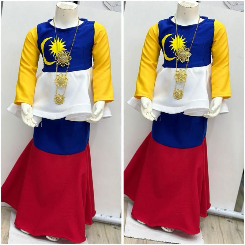 BAJU PEPLUM KID MERDEKA (2y to 12y) | Shopee Malaysia
