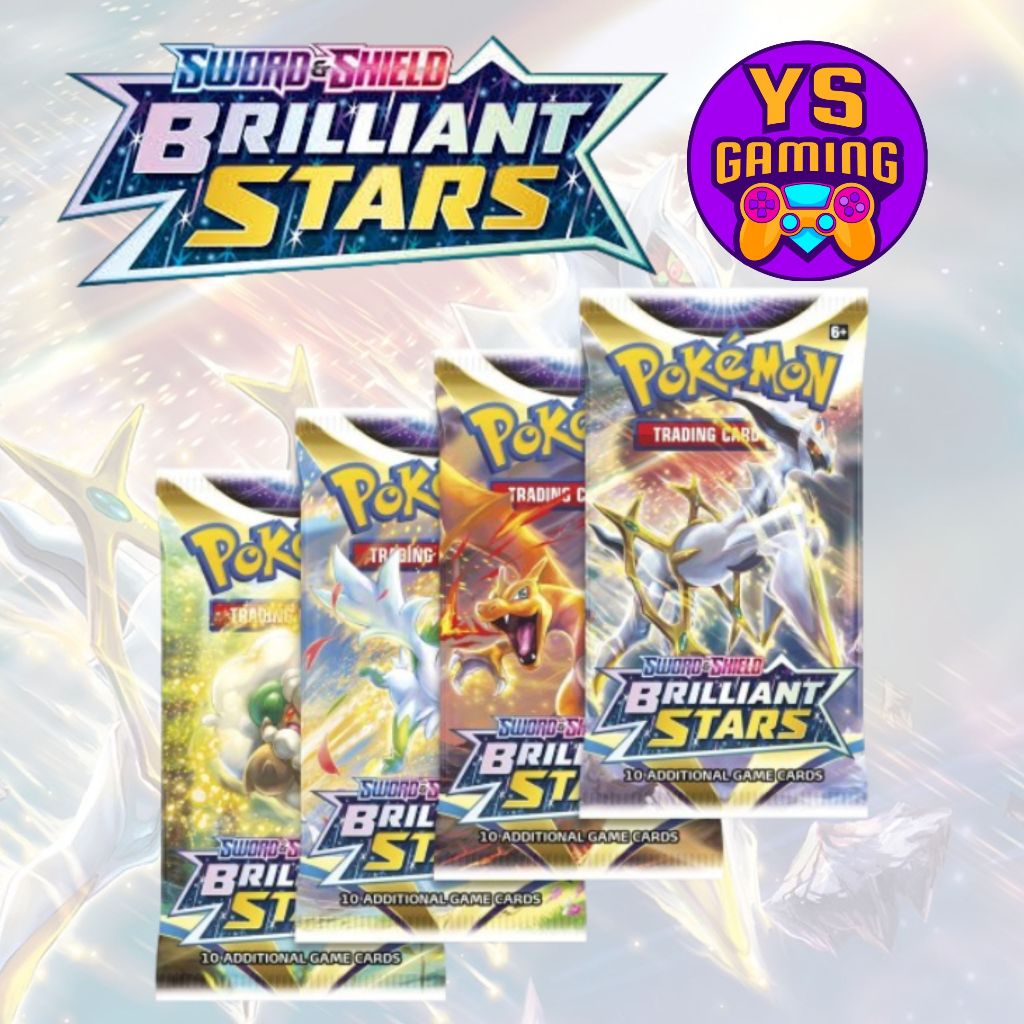 Pokémon TCG Brilliant Stars SWSH09 Booster Pack | Shopee Malaysia
