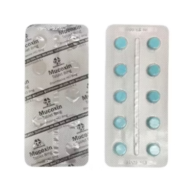 Duopharma [ Exp 4/2027 ] MUCOXIN BROMHEXINE 8MG TABLET 10'S - For ...