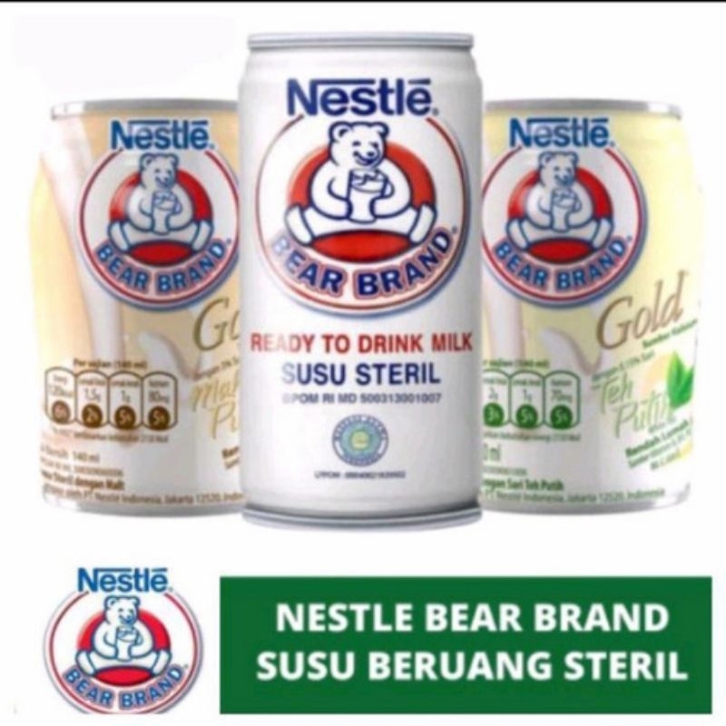 Susu Bear Brand RTD (Original / White Malt / White Tea). | Shopee Malaysia