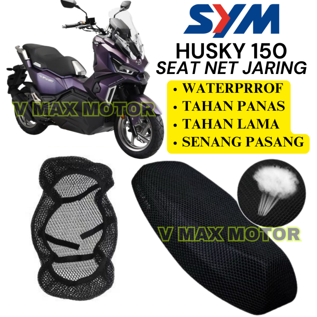SYM Husky150 Motorcycle Seat Cover Net Jaring TEBAL Motor Duduk kusyen ...