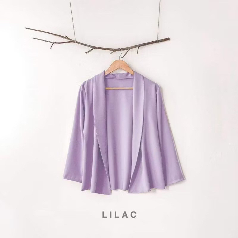 Zalea Cardigan (Lilac) | Shopee Malaysia