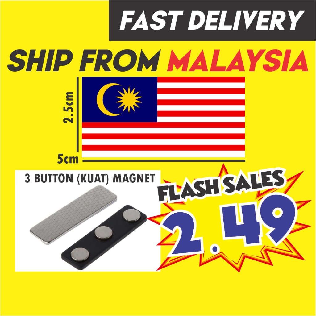 Pin Badge Pin Bendera Malaysia Merdeka Malaysia Day Brooch kerngsang ...