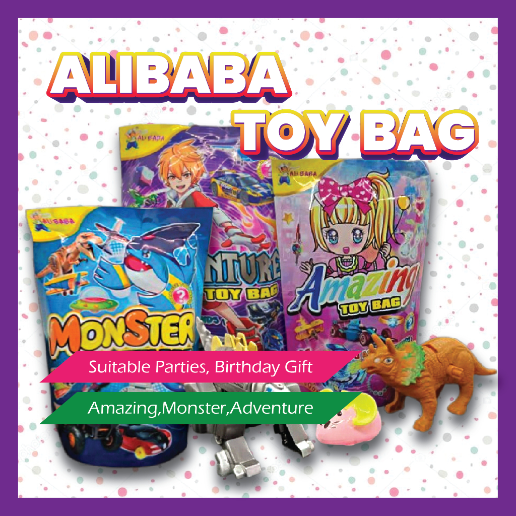 Alibaba Toy Bag (Adventure, Monster, Amazing) | Shopee Malaysia