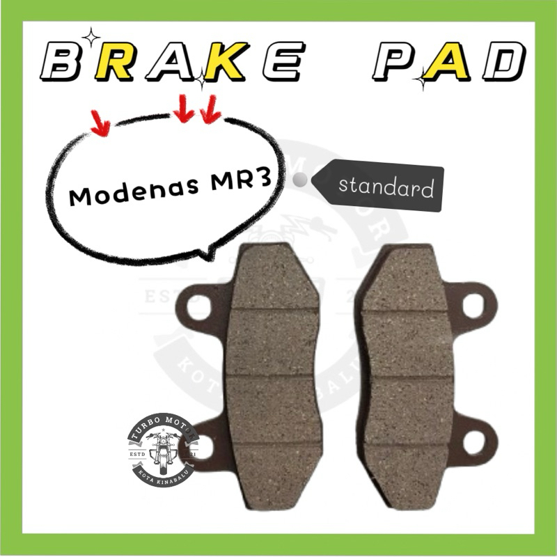 BRAKE PAD FRONT APIDO MODENAS MR3 MR2 STANDARD PAKAI DISC BRAKE ...