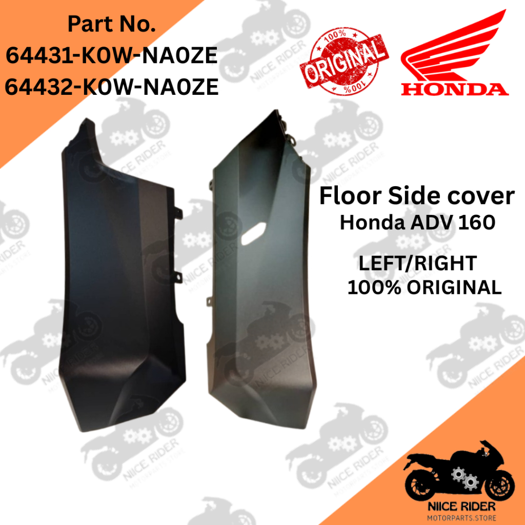 HONDA ADV160 side floor right left tepi kanan matte black 100% original ...