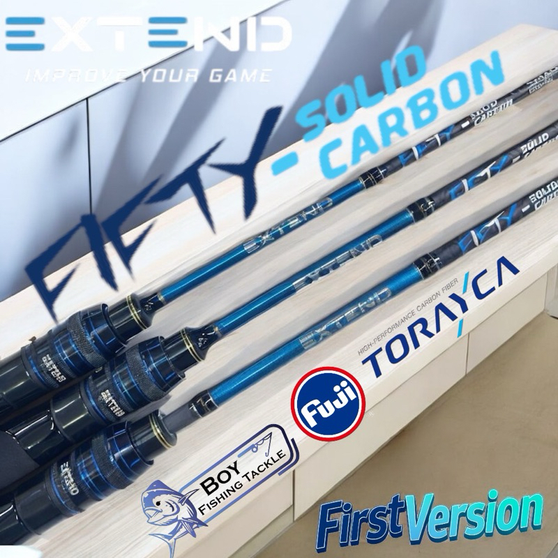 2025 EXTEND SHARK FIFTY SOLID CARBON JIGGING CASTING SPINNING ROD ...