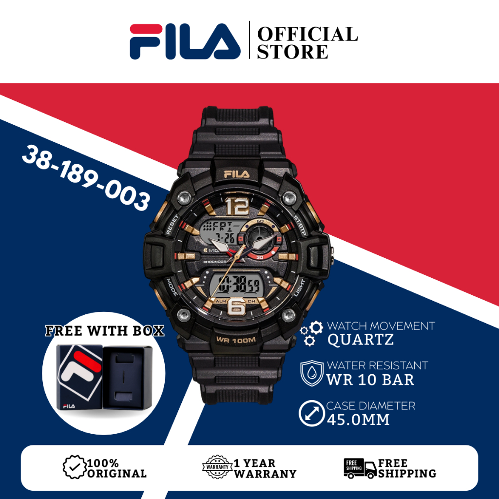 Fila Men's Resin Digital Watch 38-189-003 | Shopee Malaysia