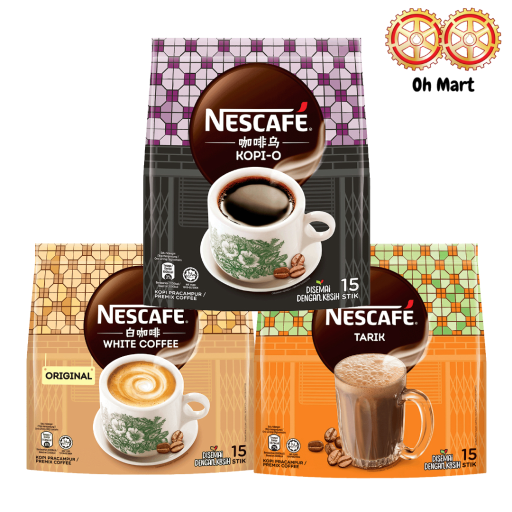 Nescafe White Coffee Original/Tarik/Kopi-o -31g x 15 sticks | Shopee ...