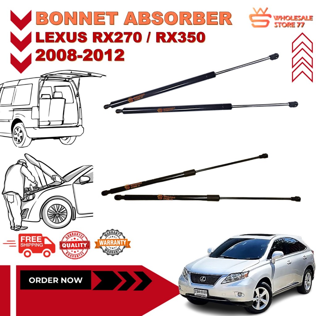 READY STOCK | LEXUS RX270/RX350 2008-2012 FRONT REAR DAMPER REAR BOOT ...