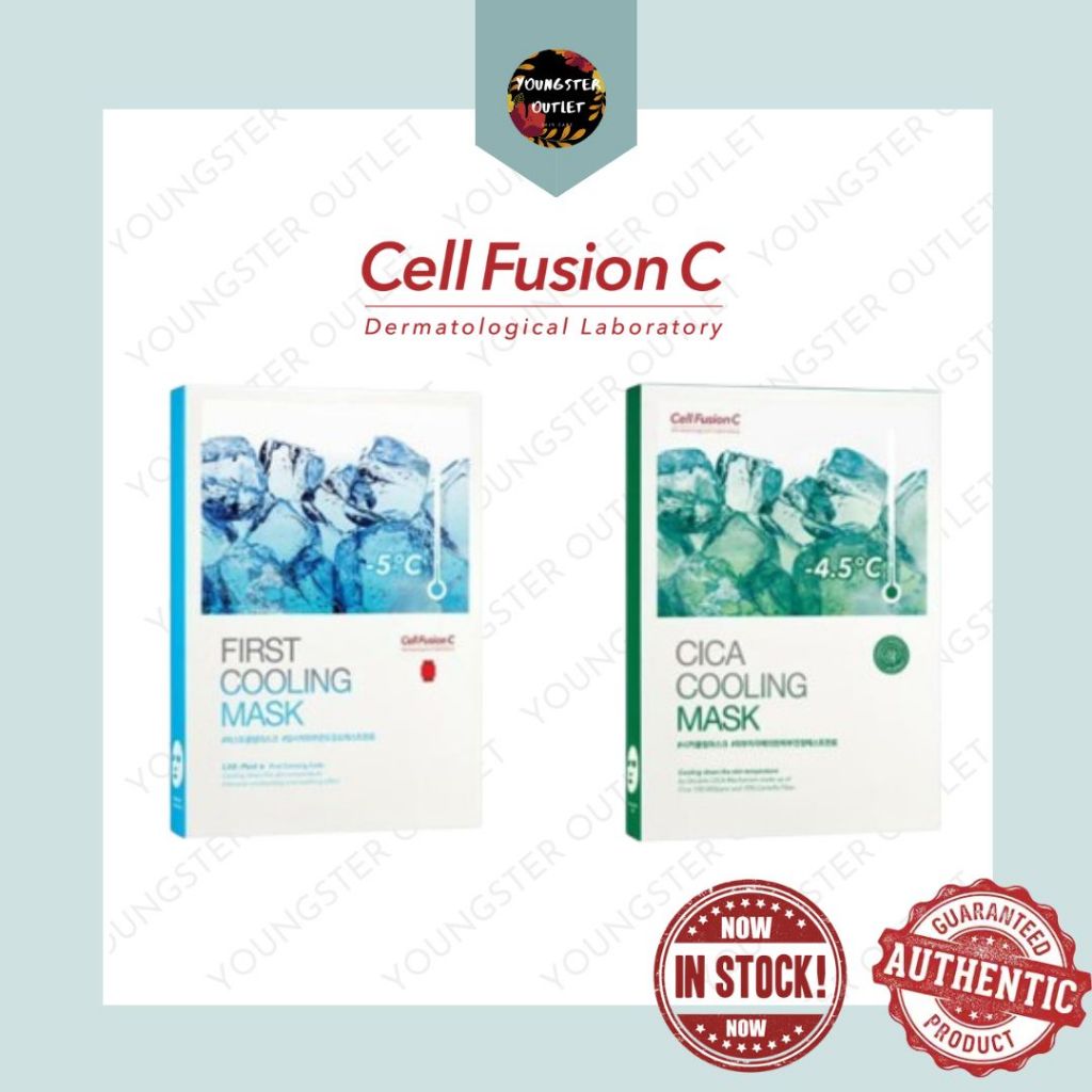 Cell Fusion C Cica Cooling Mask / First Cooling Mask (5 Sheets/Box ...